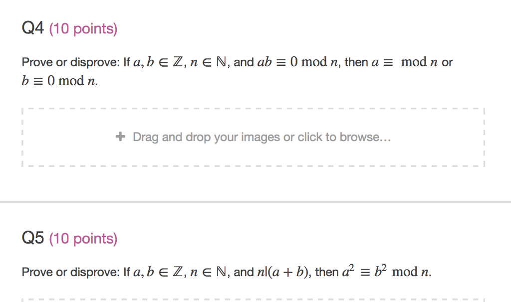 Solved Prove or disprove: If a, b element Z, n element N, | Chegg.com