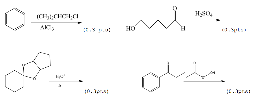 Solved Short answers - Given the reactants and reagent | Chegg.com
