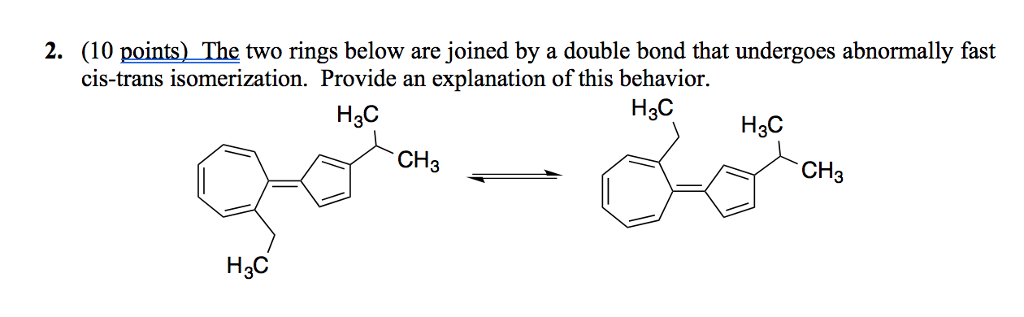 Solved 2. (10 points) The two rings below are joined by a | Chegg.com