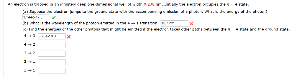 Solved An Electron Is Trapped In An Infinitely Deep