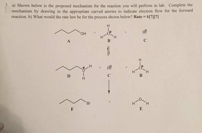 Solved a) Shown below is the proposed mechanism for the | Chegg.com