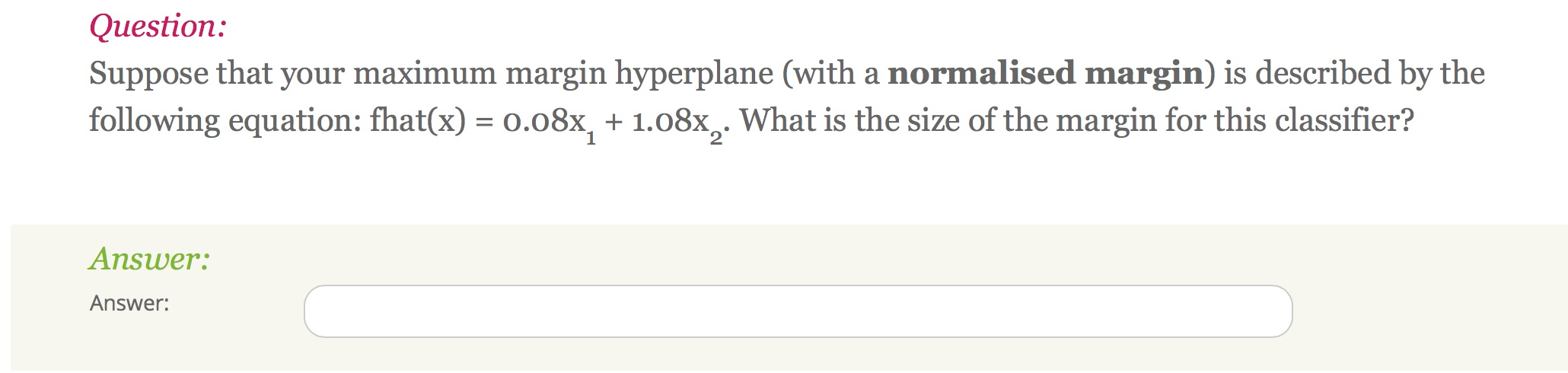 Solved A Machine learning question about SVM: how to | Chegg.com