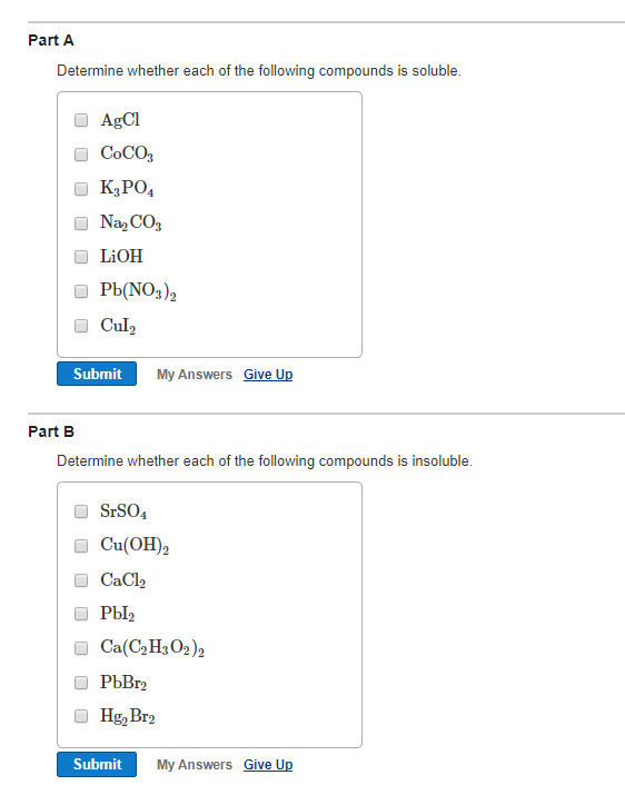 Solved Part A Determine whether each of the following | Chegg.com