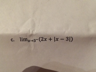 Solved Find the limit if it exist lim_x rightarrow 3^- (2x + | Chegg.com