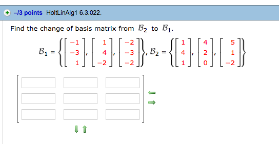 Solved Find the change of basis matrix from B_2 to B_1. B_1 | Chegg.com