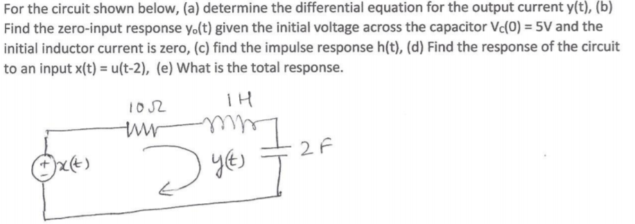 Solved For the circuit shown below, (a) determine the | Chegg.com