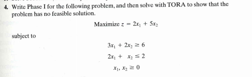 Solved Note: Ignore the request to use the TORA software. It | Chegg.com