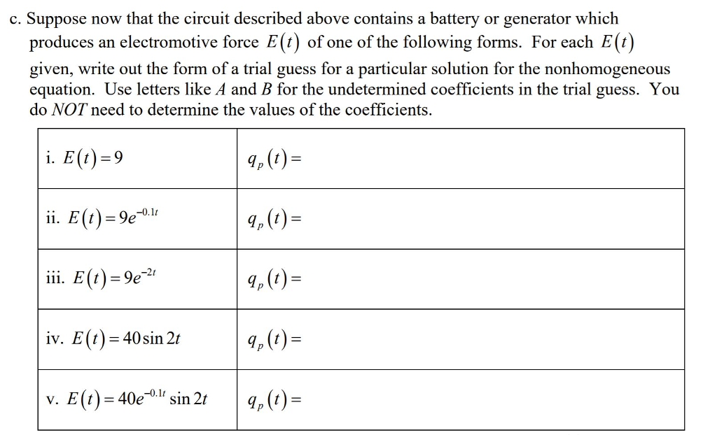 Solved 2 A Series Circuit Contains A Resistor With R 20