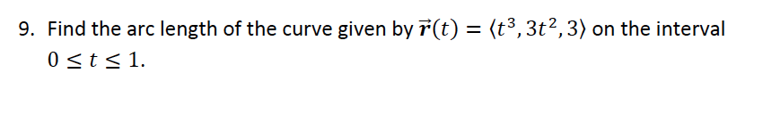 Solved Find the arc length of the curve given by r(t) = | Chegg.com