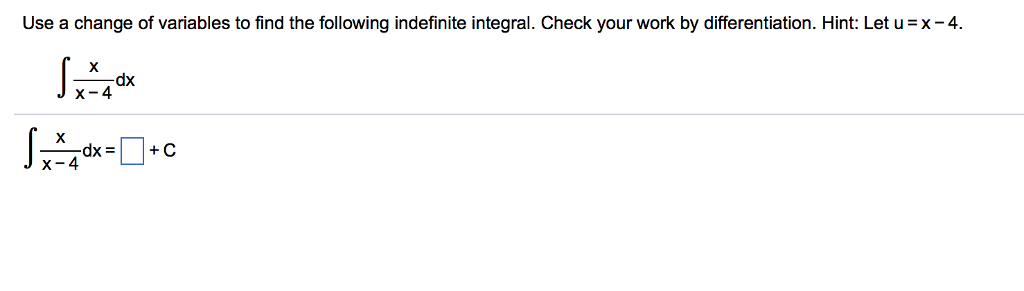 Solved Use a change of variables to find the following | Chegg.com