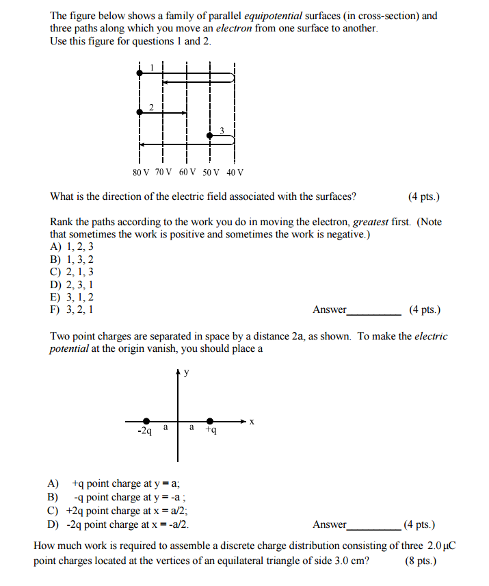 Solved The figure below shows a family of parallel | Chegg.com