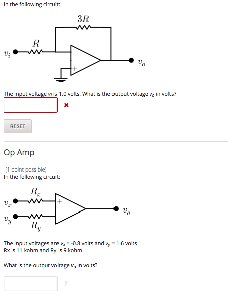 Solved In the following circuit: The input voltage v_i is | Chegg.com