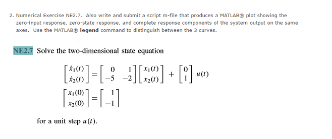 Solved Also Write And Submit A Script M File That Produces A 0820