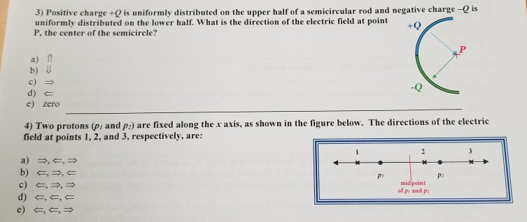 Solved: Positive Charge +Q Is Uniformly Distributed On The... | Chegg.com