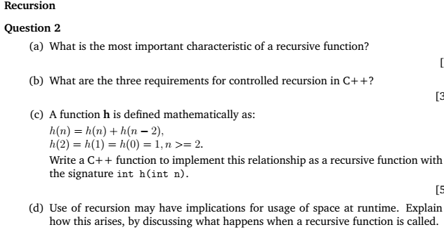 Solved What is the most important characteristic of a | Chegg.com