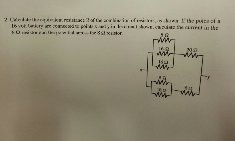 Solved Calculate the equivalent resistance R of the | Chegg.com