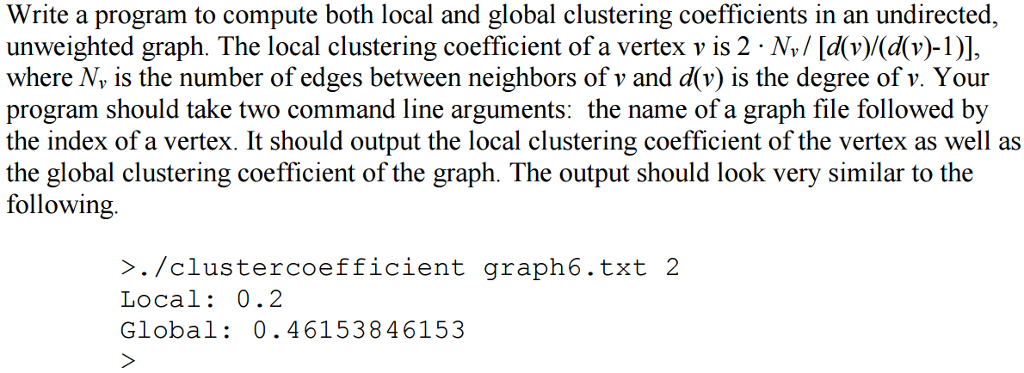 Solved Write a program to compute both local and global | Chegg.com