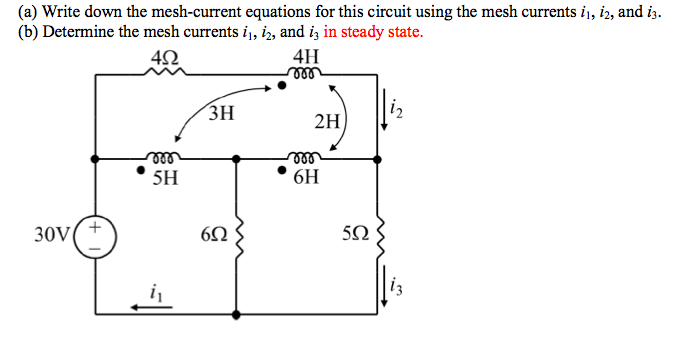 Solved Write down the mesh-current equations for this | Chegg.com