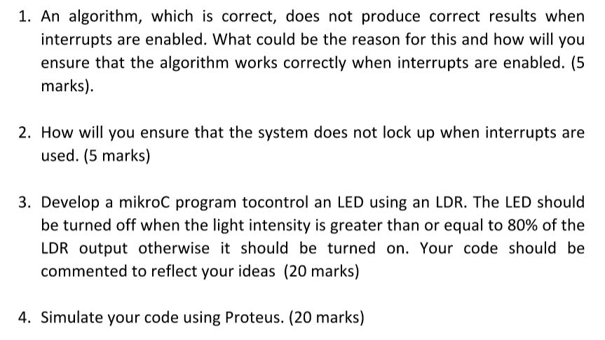 Solved 1. An algorithm, which is correct, does not produce | Chegg.com