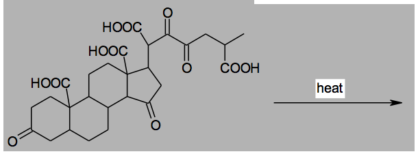 Solved HOOC I HOOC O COOH HOOC heat | Chegg.com
