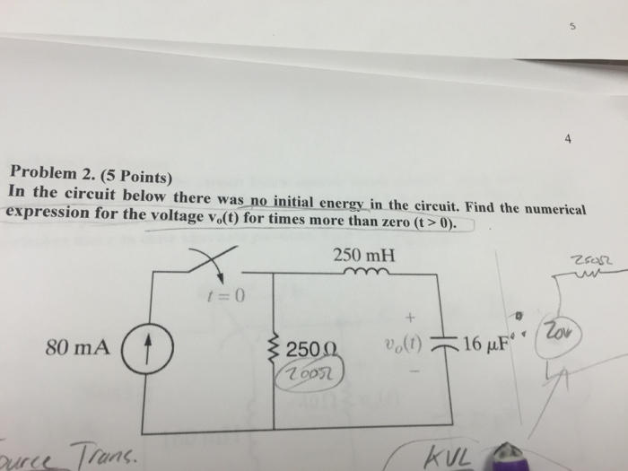 Solved In the circuit below there wasjio initial energy in | Chegg.com