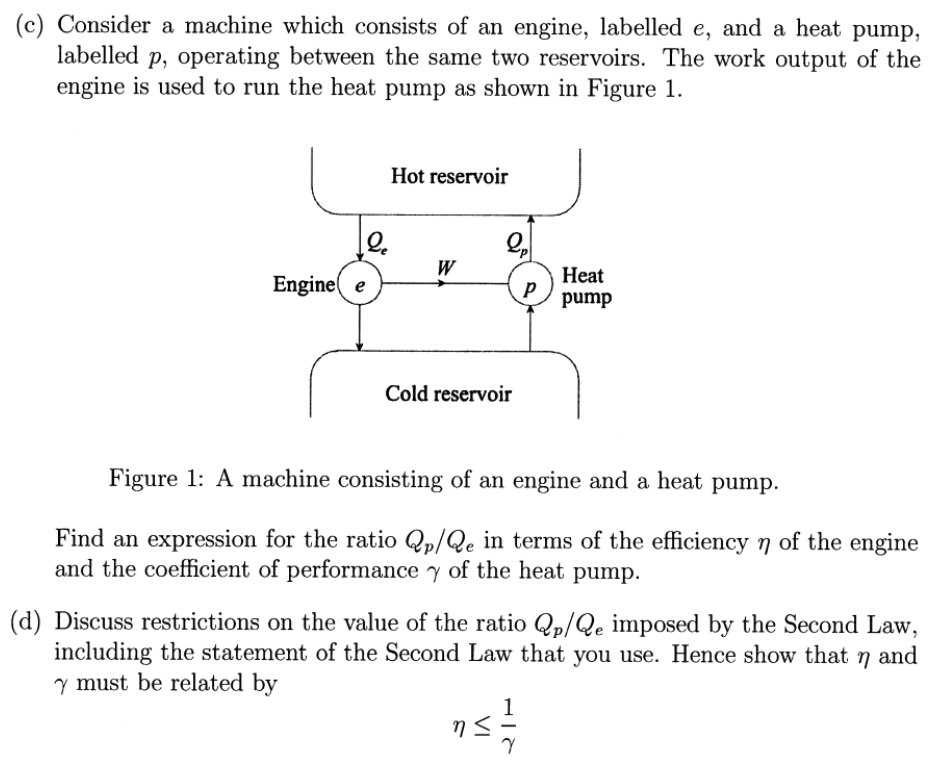 Solved Consider a machine which consists of an engine, | Chegg.com