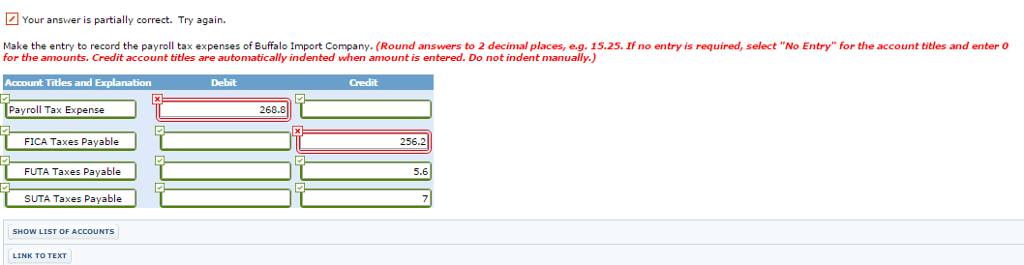 Solved Problem 13-4 Below is a payroll sheet for Buffalo Im | Chegg.com