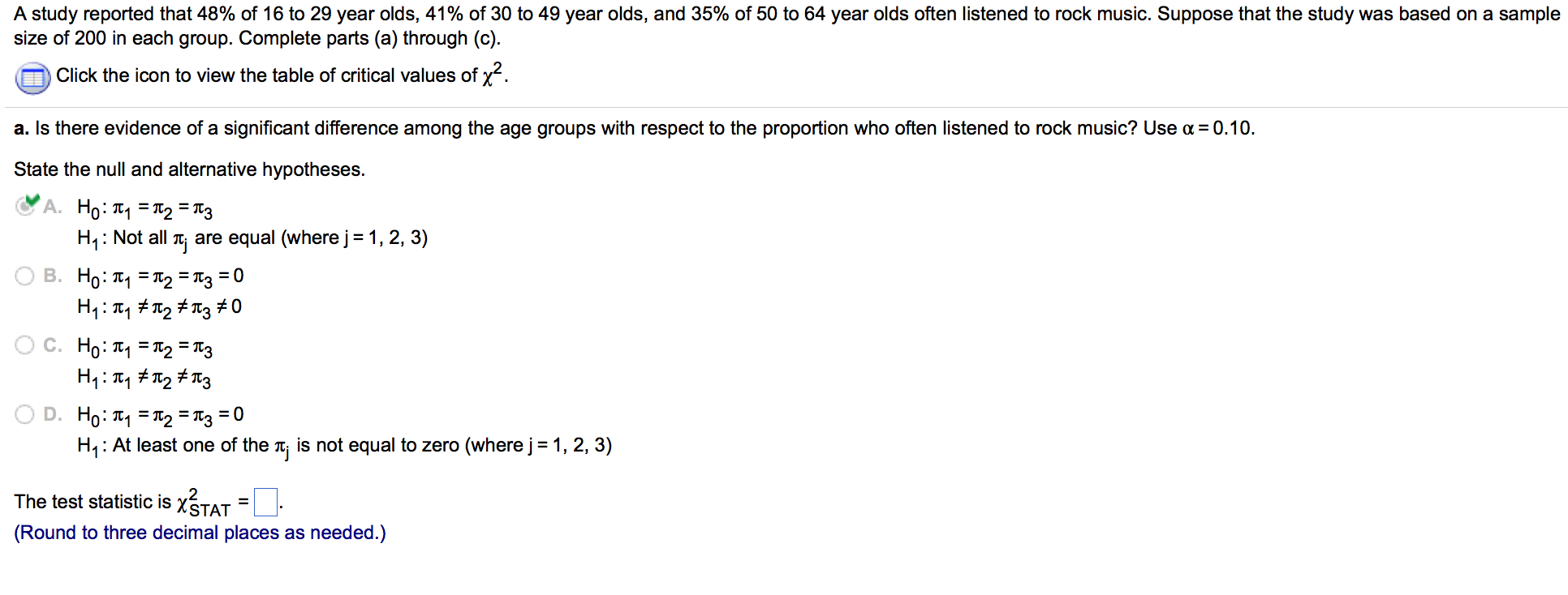 Solved A study reported that 48% of 16 to 29 year olds, 41% | Chegg.com