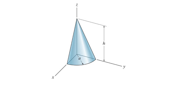 Solved Find the x and z centroid for the quarter-cone | Chegg.com
