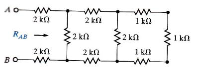 Solved Find RAB in the network below: | Chegg.com