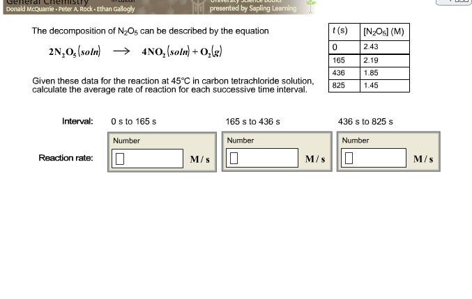 Solved The decomposition of N_2O_5 can be described by the | Chegg.com