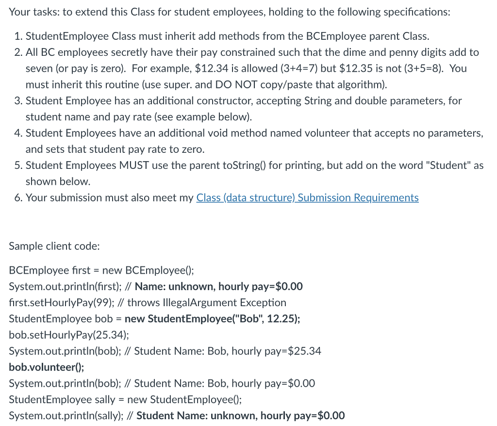 Solved submit StudentEmployee.java import | Chegg.com