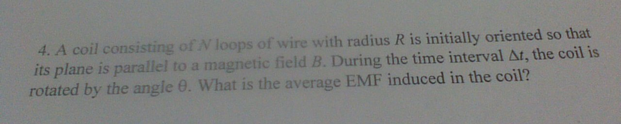 Solved 4. A coil consisting of N loops of wire with radius R | Chegg.com