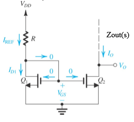 Solved In the following current mirror circuit, VDD=3V, | Chegg.com