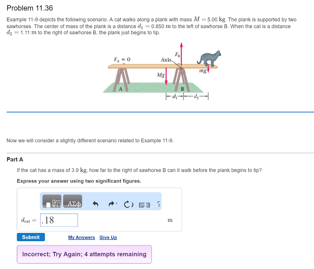 Solved Example 11-9 depicts the following scenario. A cat | Chegg.com