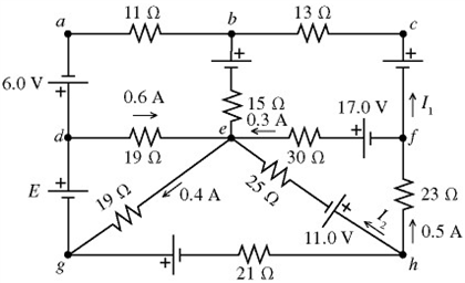 Solved A multiloop circuit is given. Some circuit quantities | Chegg.com