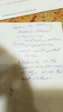 Solved function of washing machine/ dryer in terms of | Chegg.com