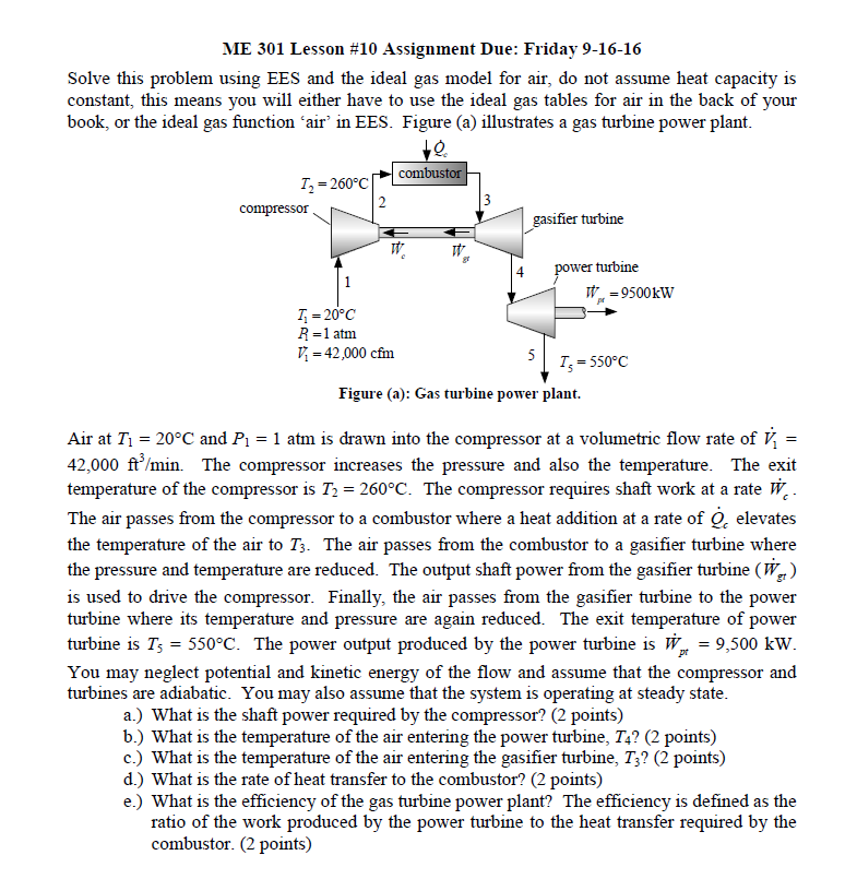 Solved Solve this problem using EES and the ideal gas model | Chegg.com