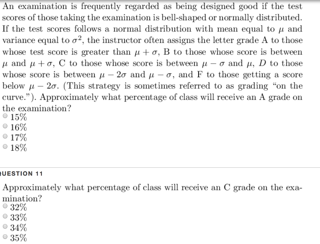 Solved An examination is frequently regarded as being | Chegg.com