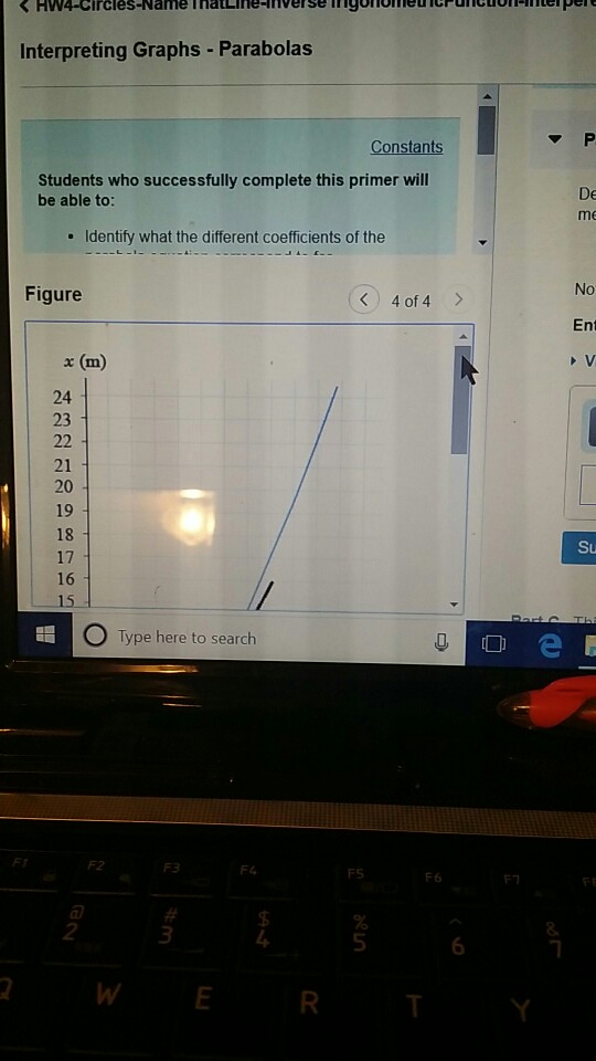 Solved Part B-Finding the slope at three points on a | Chegg.com