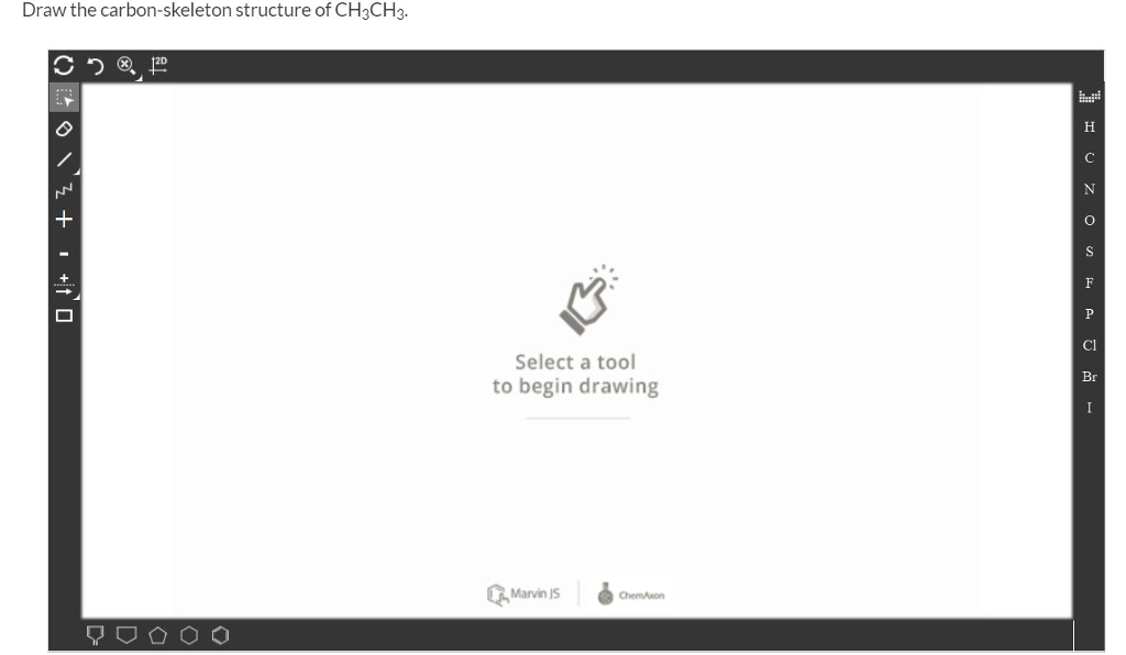 Solved Draw the Kekulé structure of CH3CH3. Cl Select a tool | Chegg.com