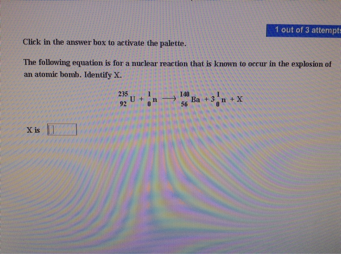 Solved The following equation is for a nuclear reaction that | Chegg.com