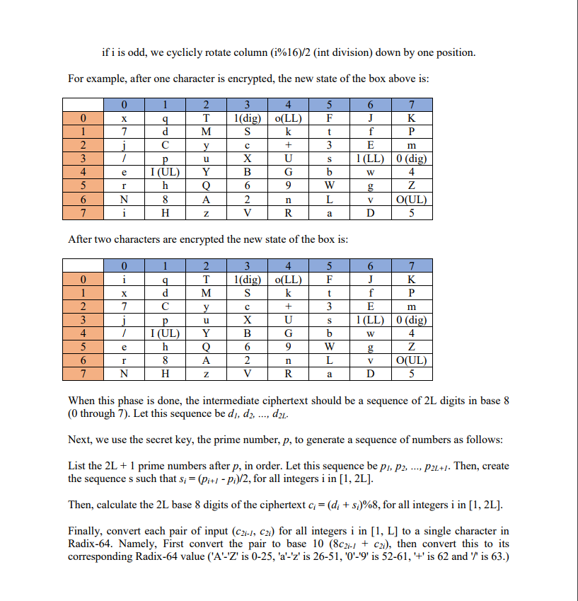 Base 8 cipher The plaintext for encodings. (If you | Chegg.com