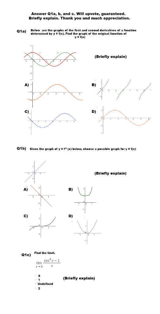 Solved Below are the graphs of the first and second | Chegg.com