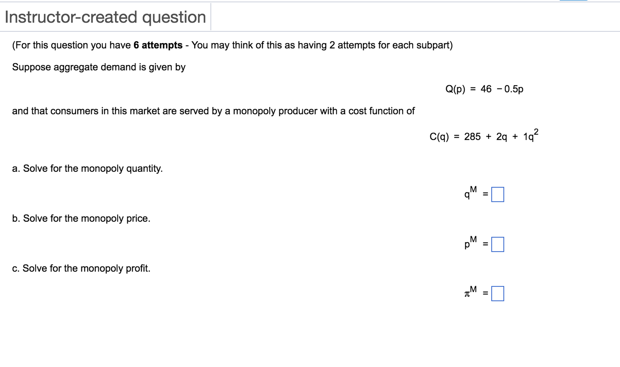 Solved Instructor-created question (For this question you | Chegg.com