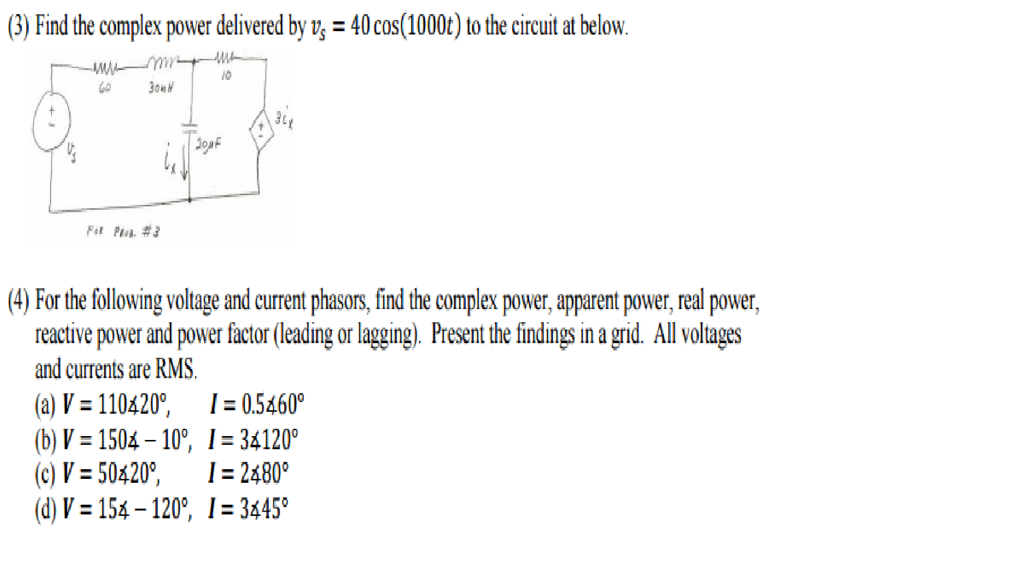 Solved Power questions | Chegg.com
