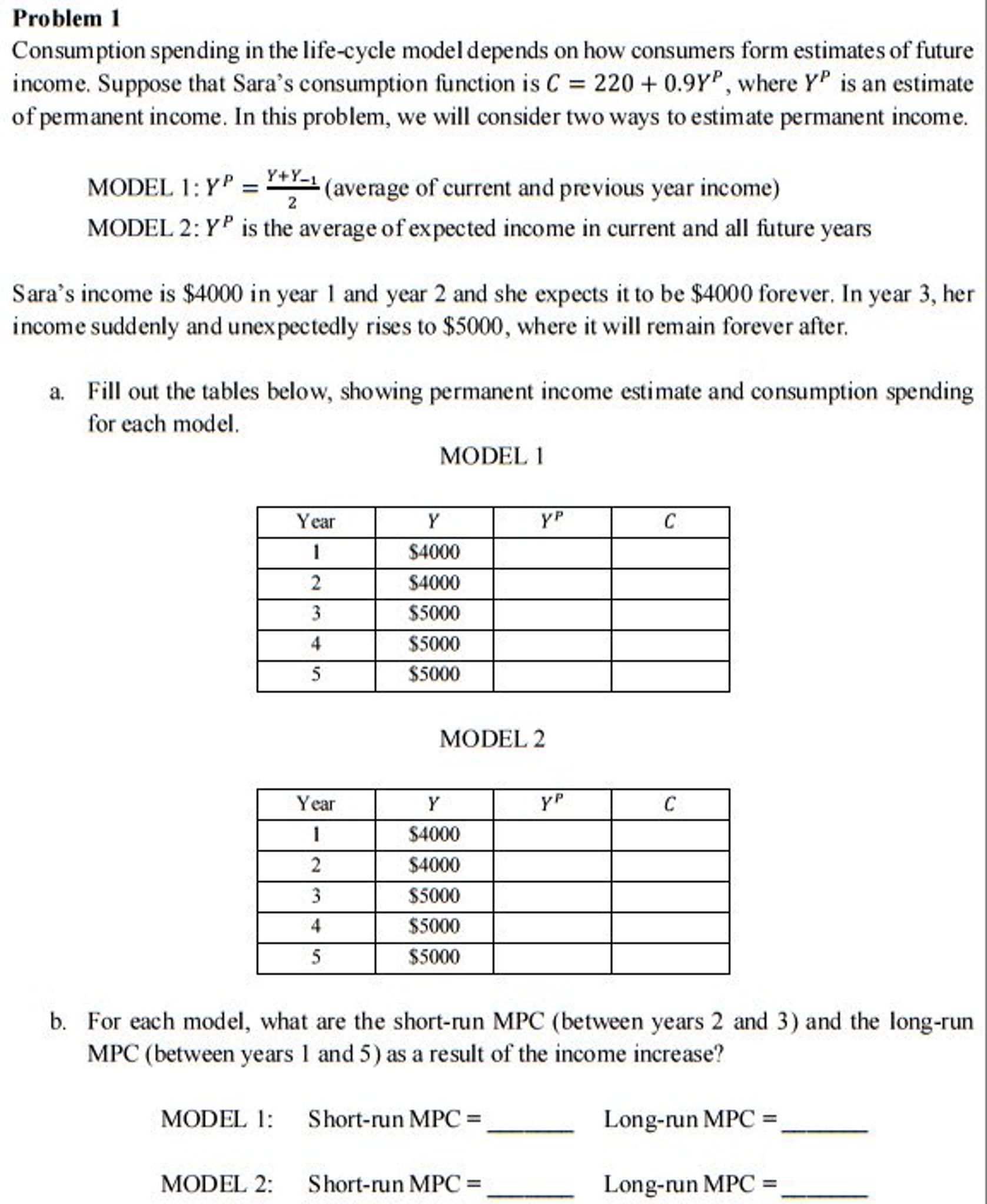 Solved Consumption spending in the life-cycle model depends | Chegg.com