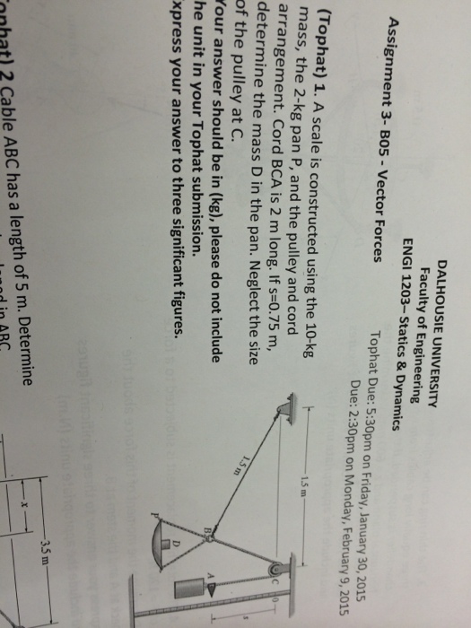 Solved (Tophat) 1. A scale is constructed using the 10-kg | Chegg.com