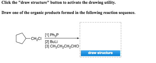 Solved Click the "draw structure" button to activate the | Chegg.com