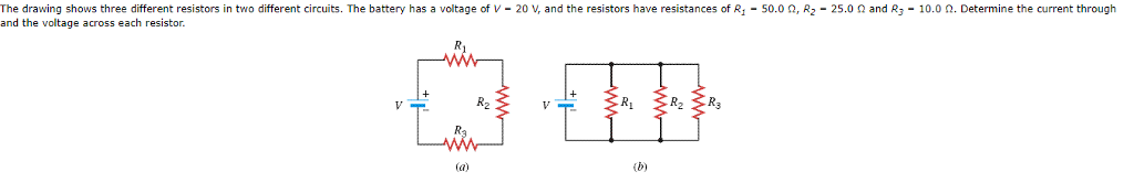 Solved It's asking for I1, I2, I3, V1,V2, and V3 for both | Chegg.com